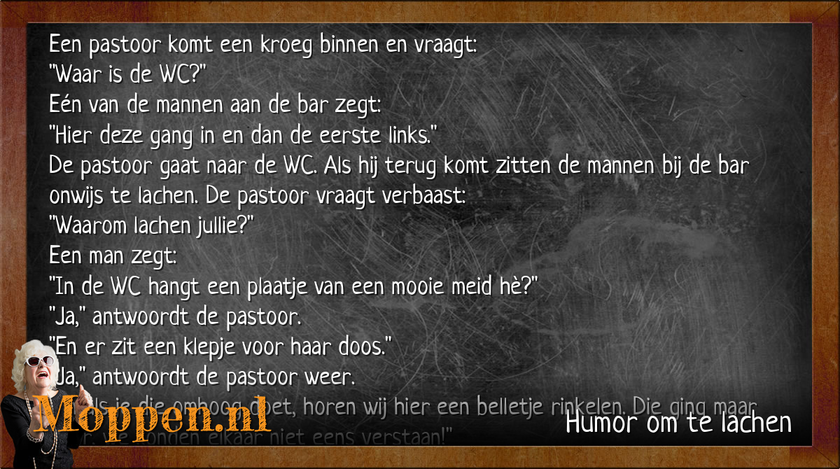 Moppen.nl - Mop: Naar de w.c.