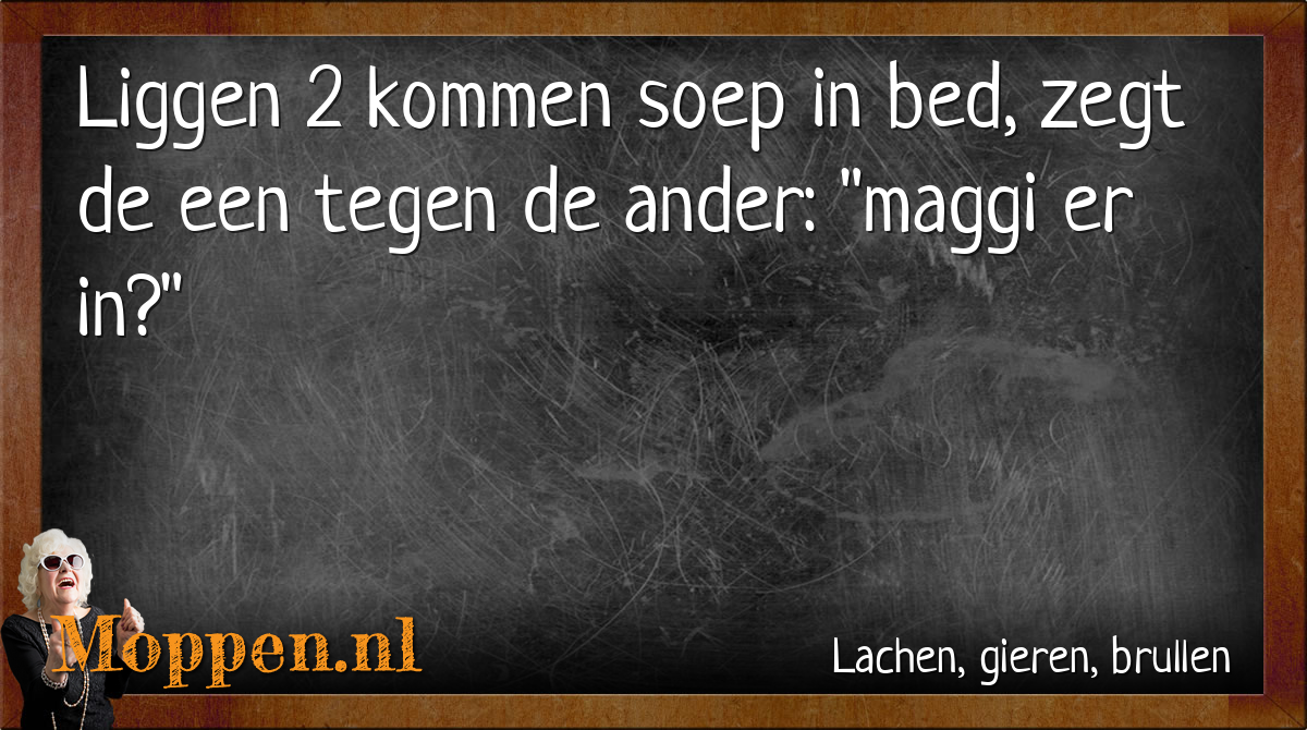 Moppen.nl - Mop: Soep kopjes