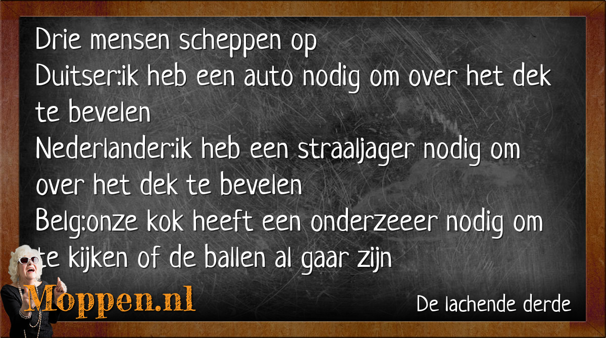 Moppen.nl - Mop: Opscheppen