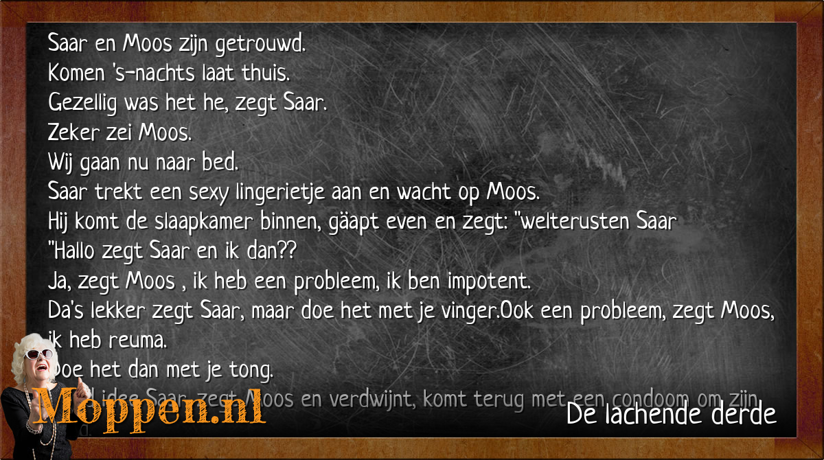 Moppen.nl - Mop: Saar en Moos