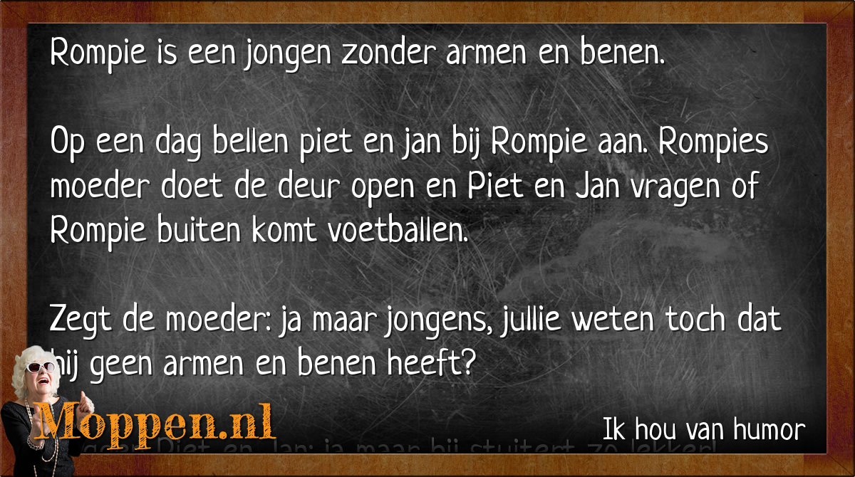 Moppen.nl - Mop: Rompie
