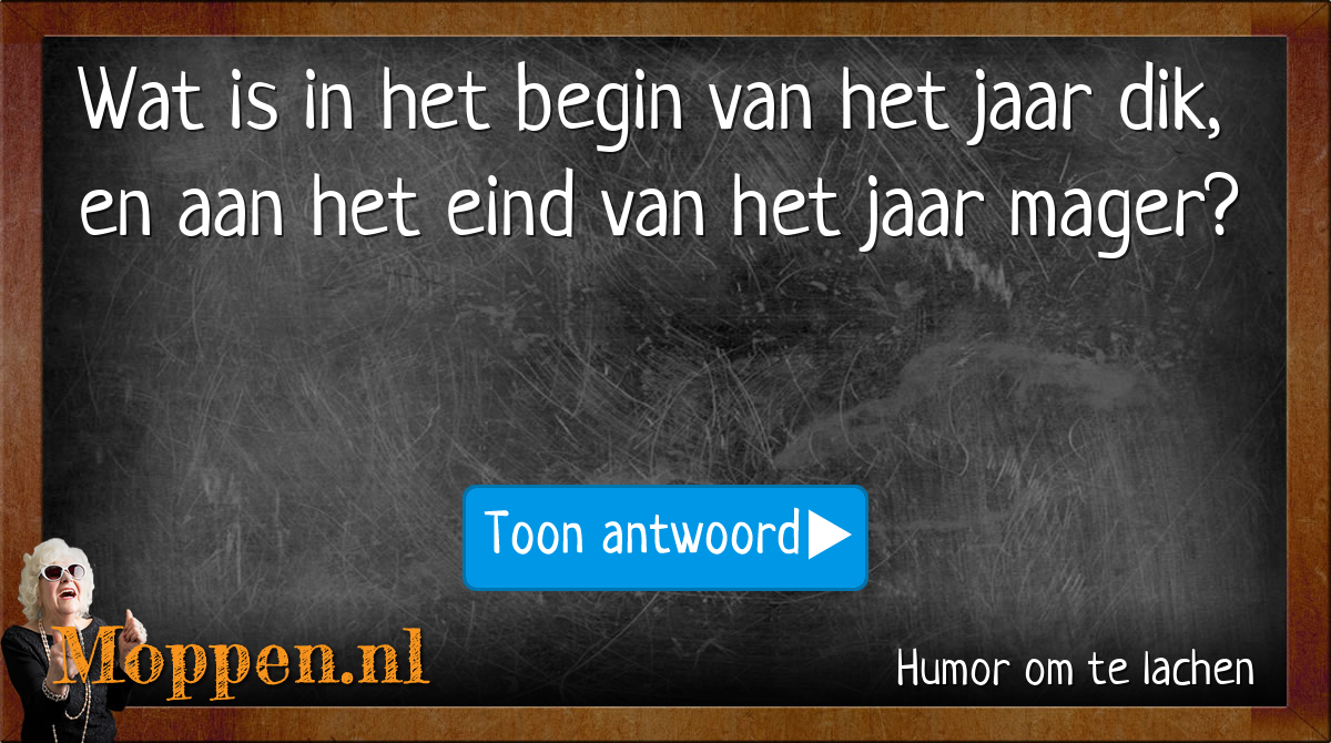 Moppen.nl - Mop: Dik, dan mager