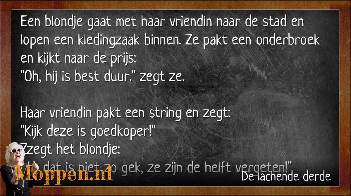 Moppen.nl - Mop: Shoppen