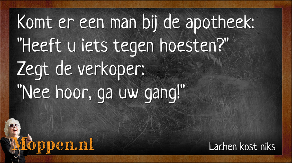 Moppen.nl - Mop: Apotheek