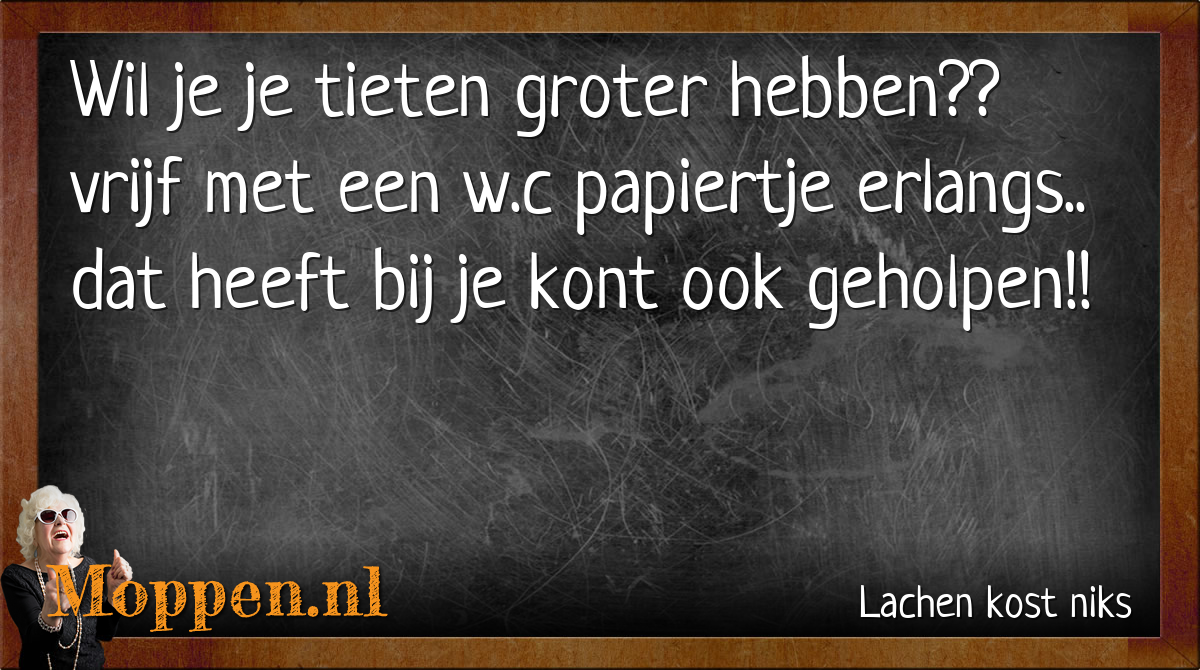 Moppen.nl - Mop: Wc papiertje