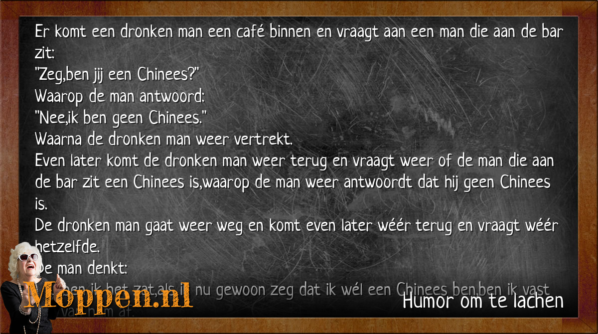 Moppen.nl - Mop: Dronken man