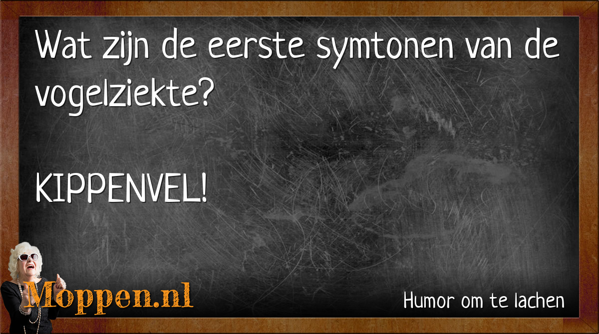 Moppen.nl - Mop: Vogelziekte