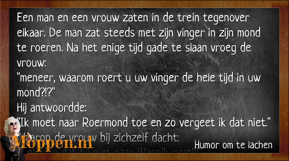 Moppen.nl - Mop: In de trein