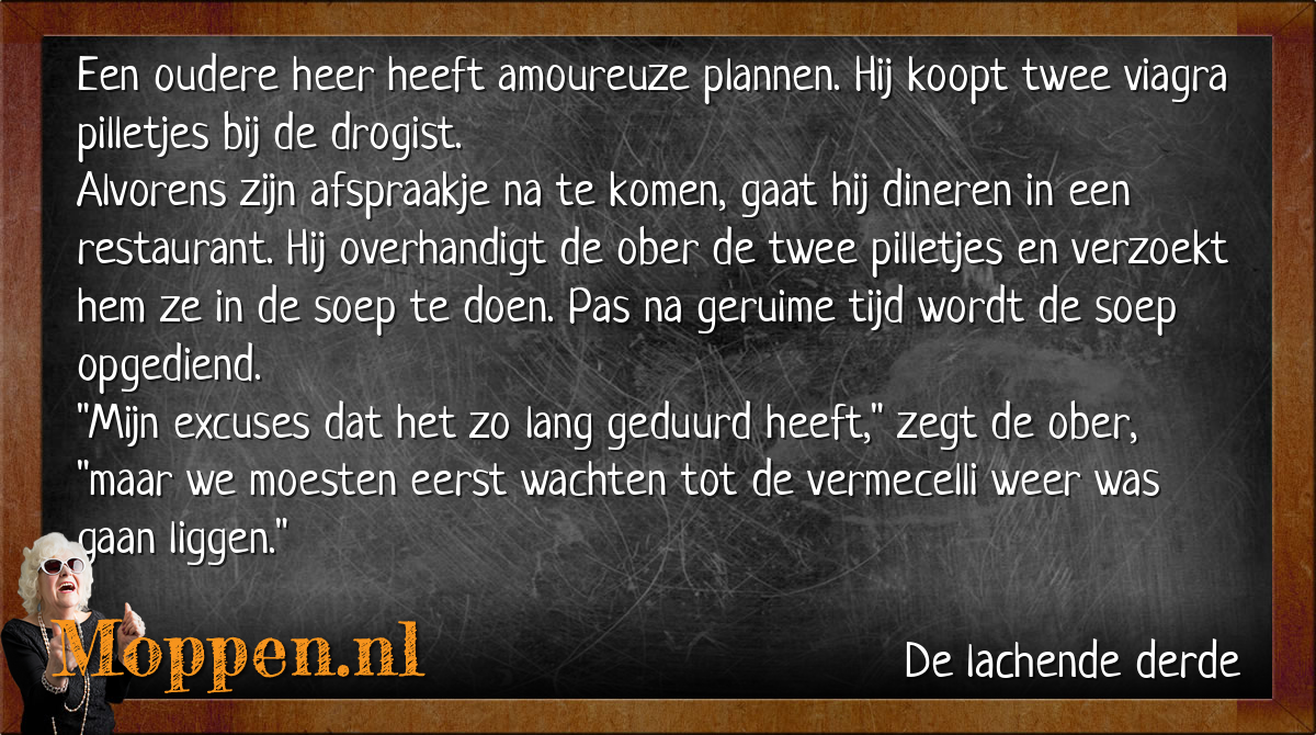 Moppen.nl - Mop: Viagrasoep