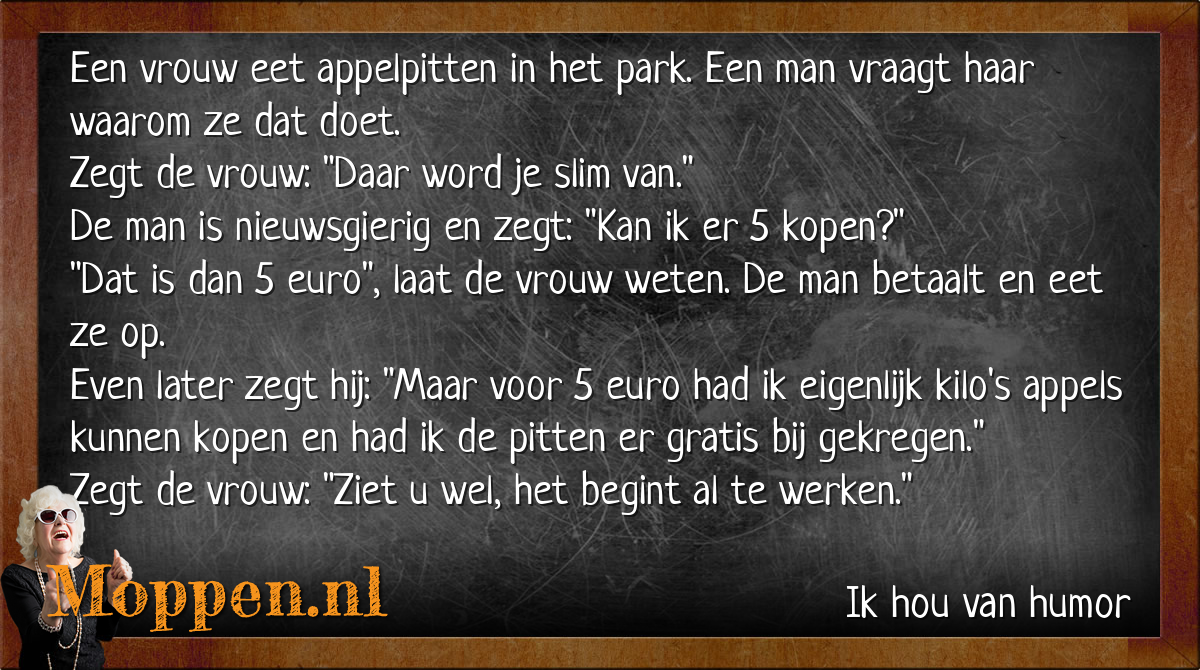Moppen.nl - Mop: Appelpitten