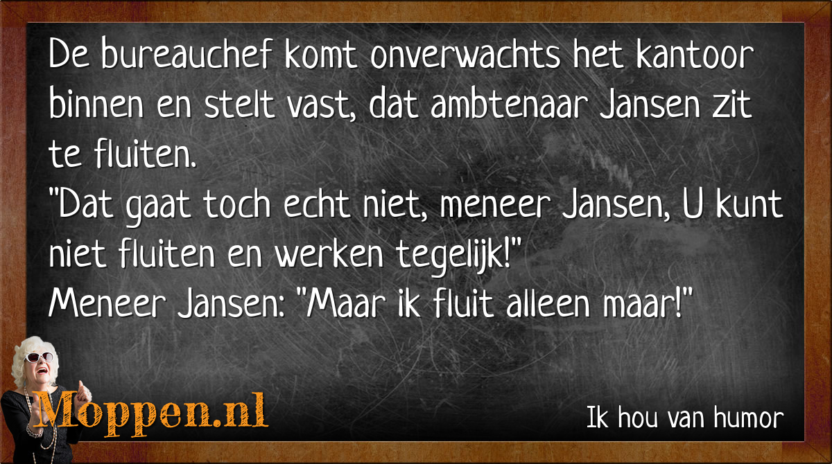 Moppen.nl - Mop: Ambtenaar