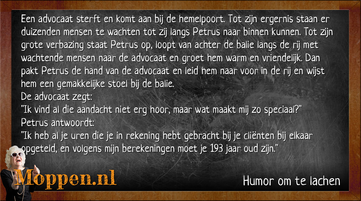 Moppen.nl - Mop: Dode Advocaat