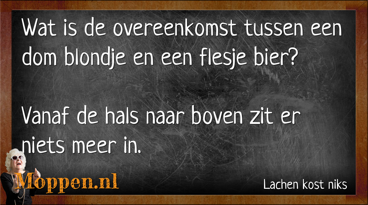 Moppen.nl - Mop: Flesje bier