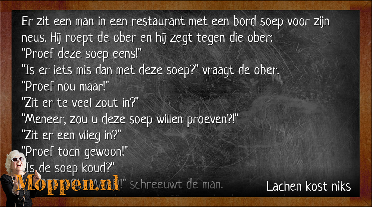 Moppen.nl - Mop: Soep