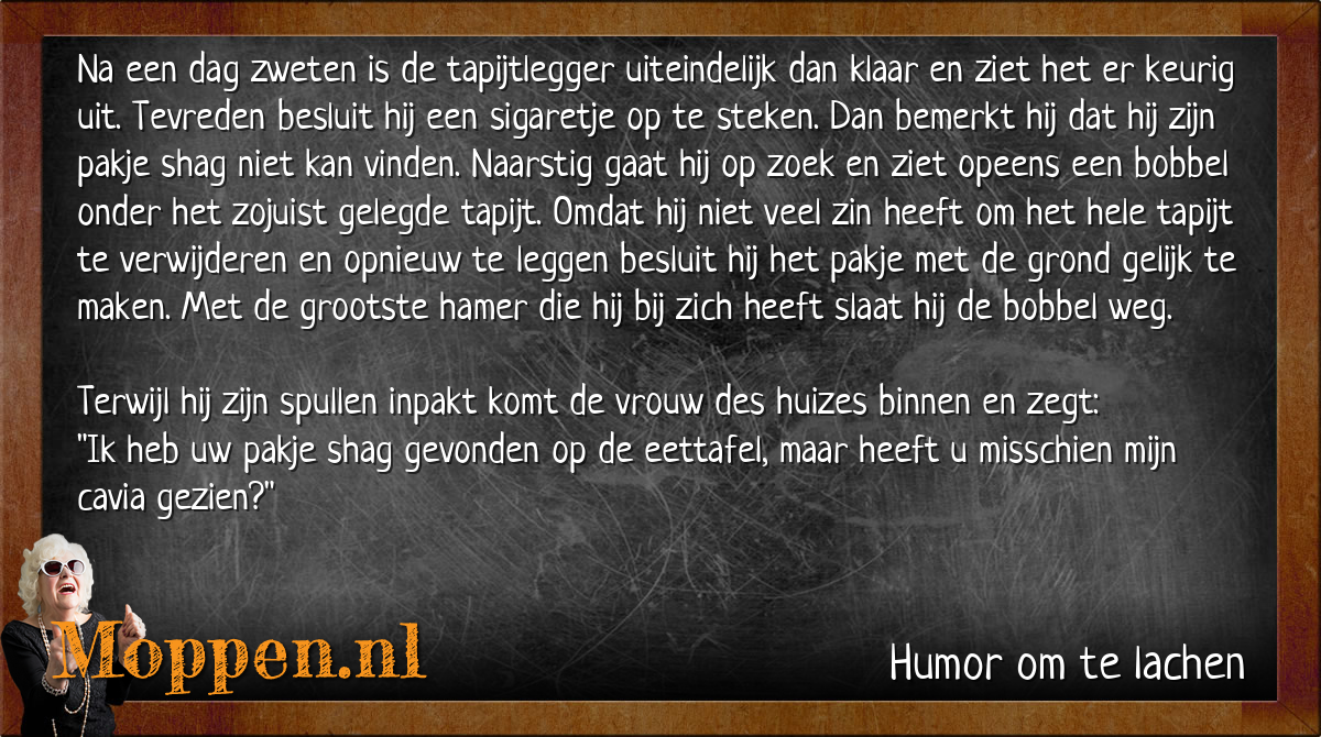 Moppen.nl - Mop: Pakje shag