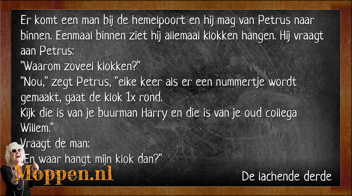 Moppen.nl - Mop: Hemelpoort