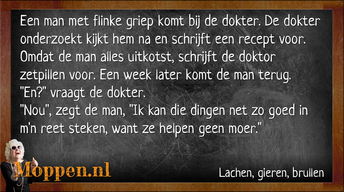 Moppen.nl - Mop: Pillen