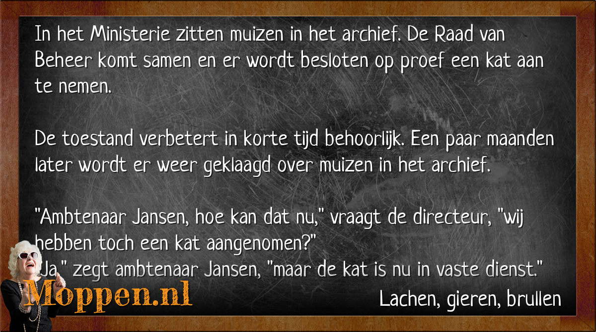 Moppen.nl - Mop: Vaste dienst