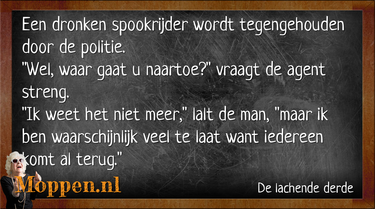 Moppen.nl - Mop: Spookrijder