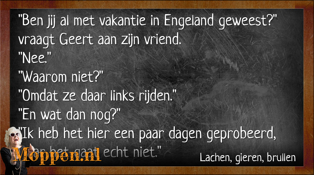Moppen.nl - Mop: Engeland