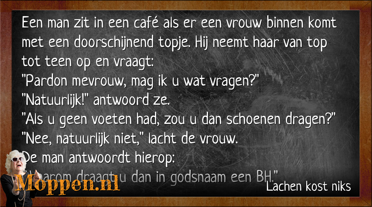 Moppen.nl - Mop: Schoenen