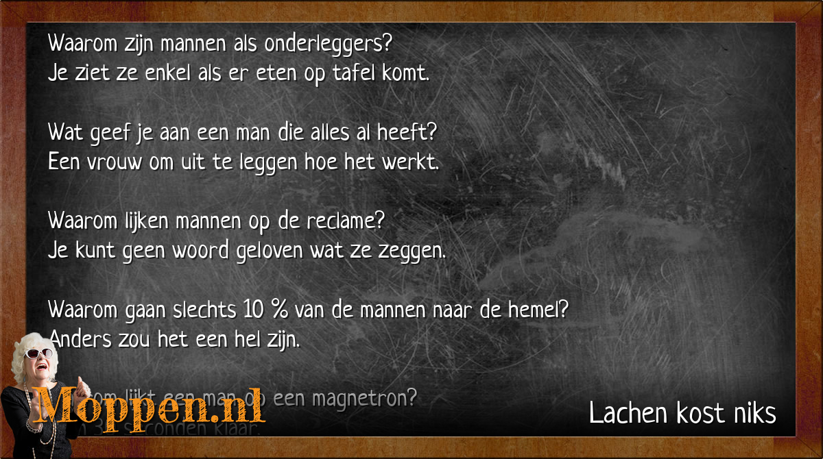 Moppen.nl - Mop: Mannen moppen 1