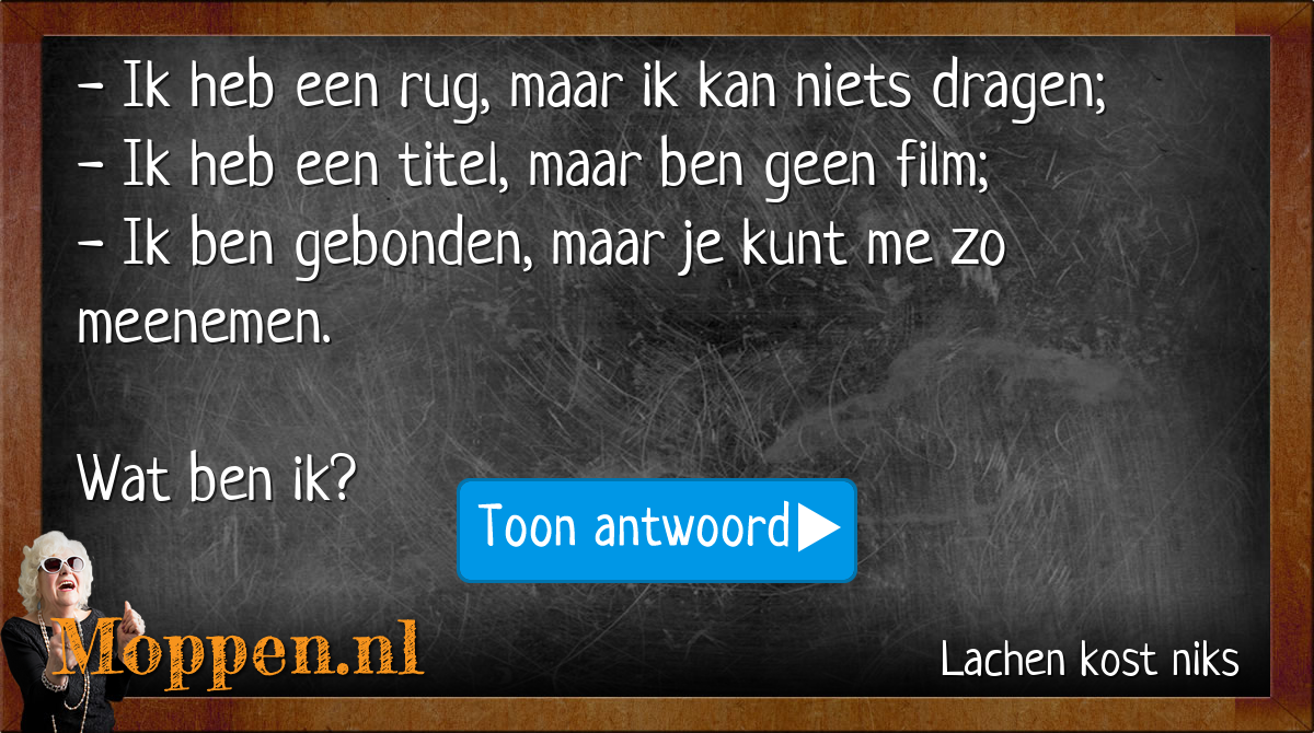 Moppen.nl - Mop: Raadsel