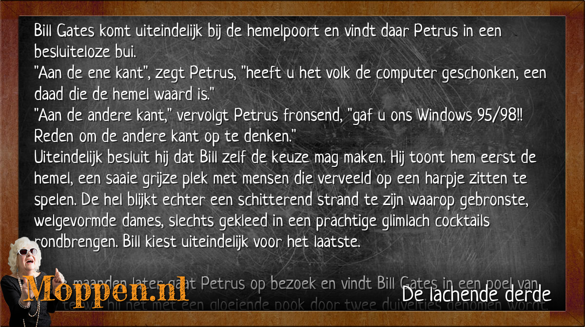 Moppen.nl - Mop: Besluitloos