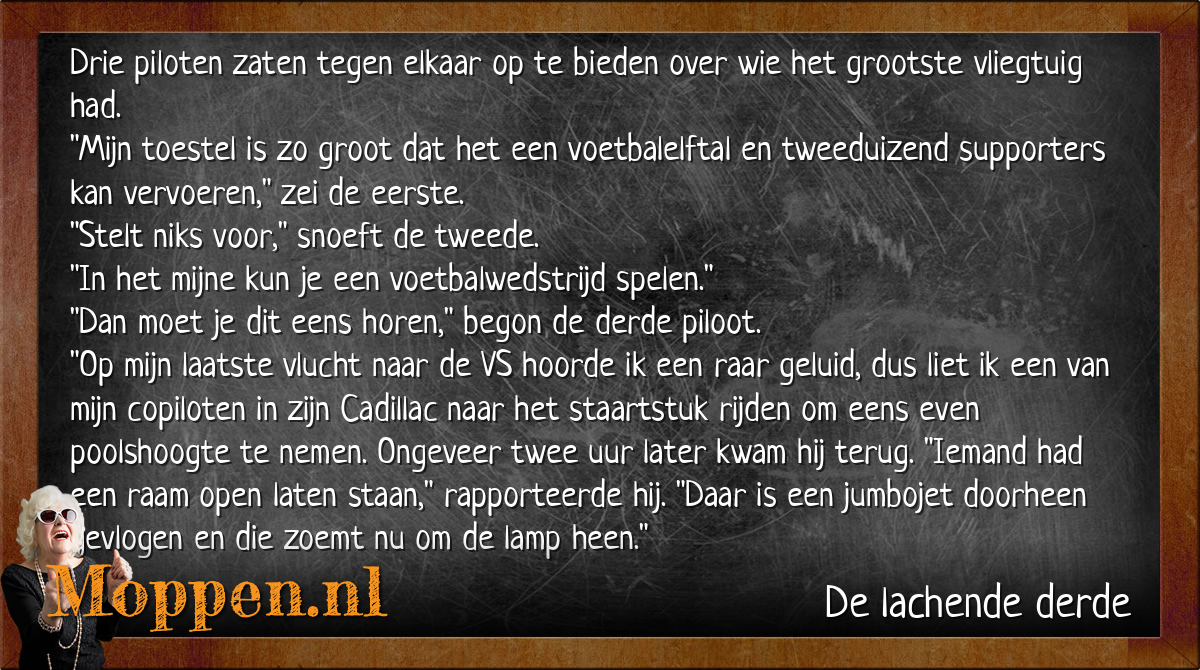 Moppen.nl - Mop: Opscheppen