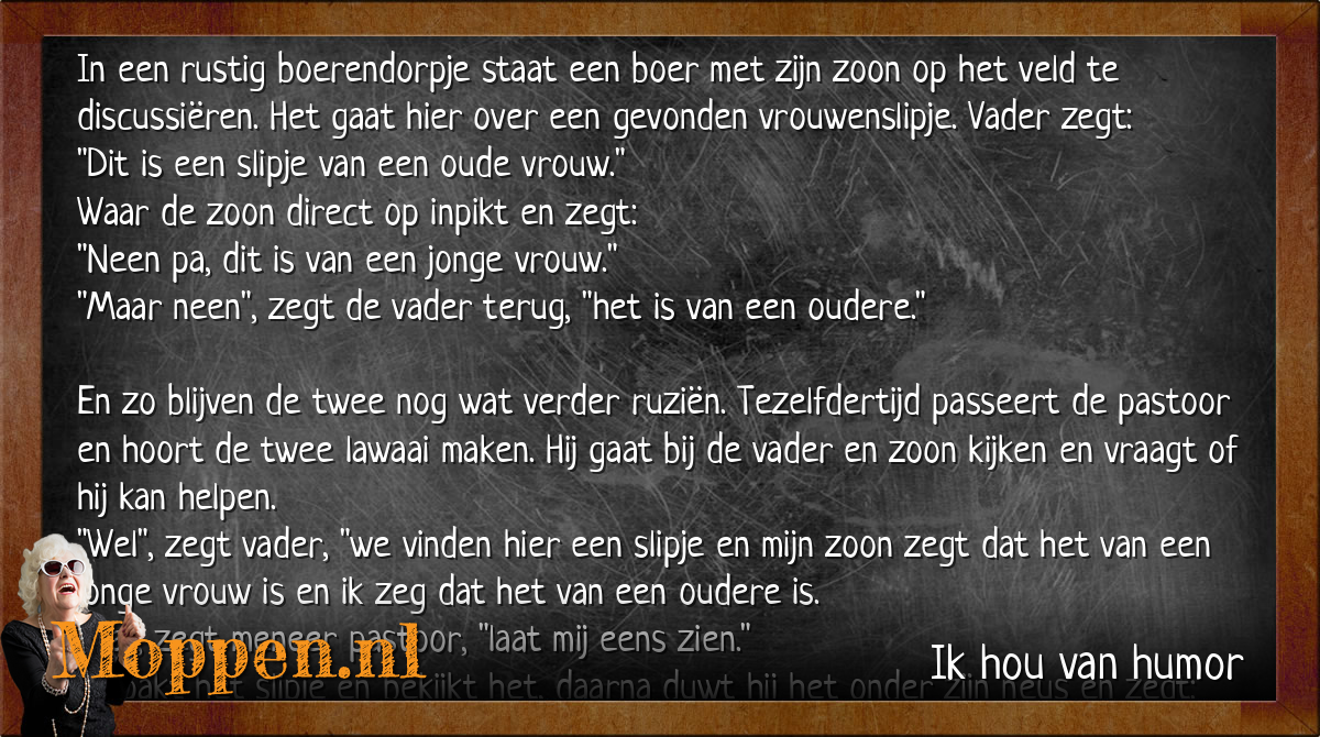 Moppen.nl - Mop: Slipje