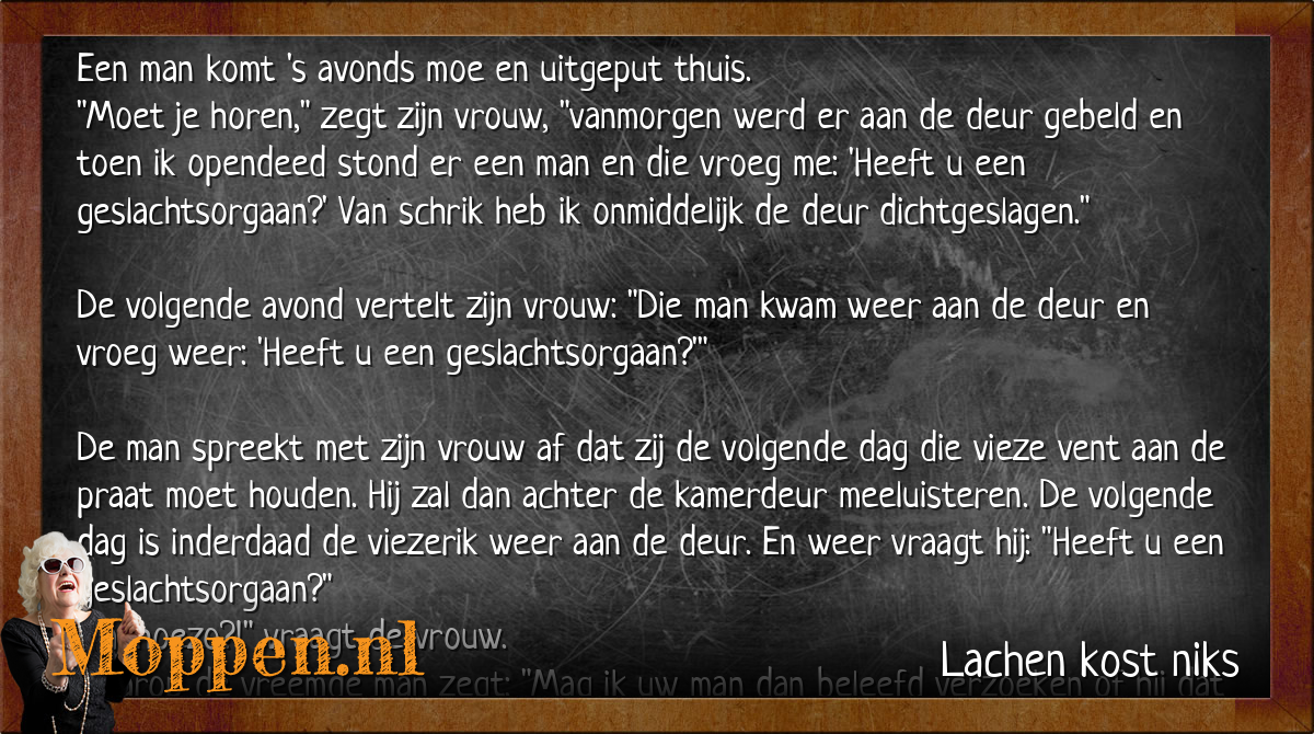 Moppen.nl - Mop: Rare vraag