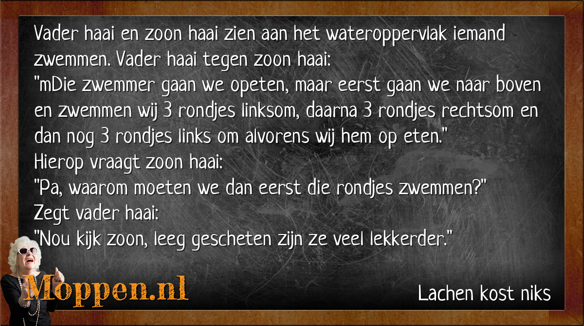 Moppen.nl - Mop: Veel lekkerder zo
