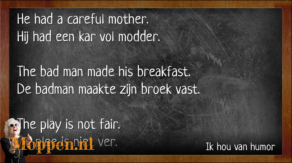 Moppen.nl - Mop: Engels voor beginners