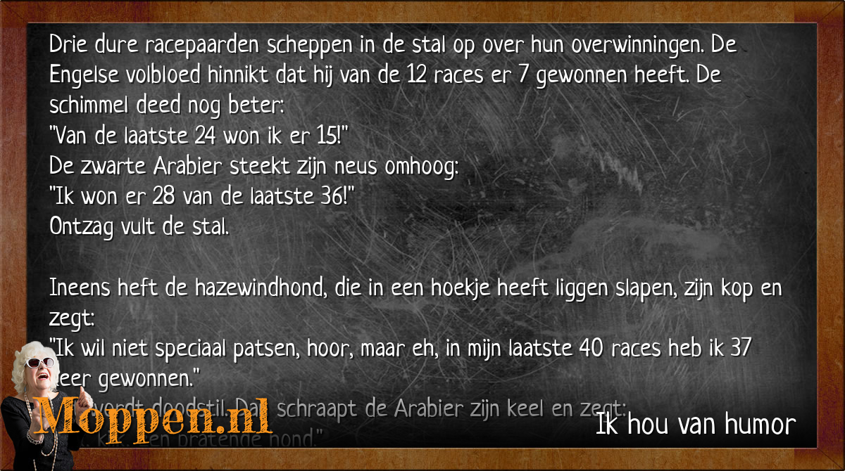 Moppen.nl - Mop: Opscheppen