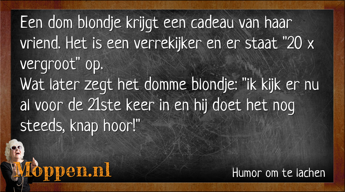 Moppen.nl - Mop: Cadeau