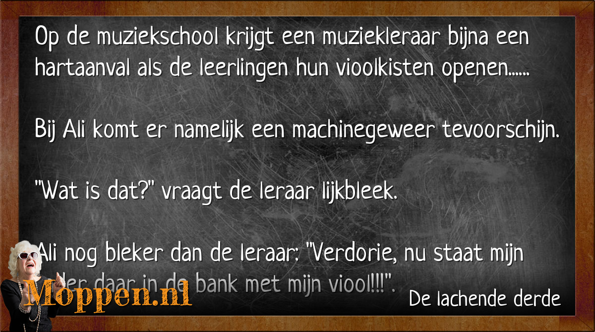 Moppen.nl - Mop: Machinegeweer