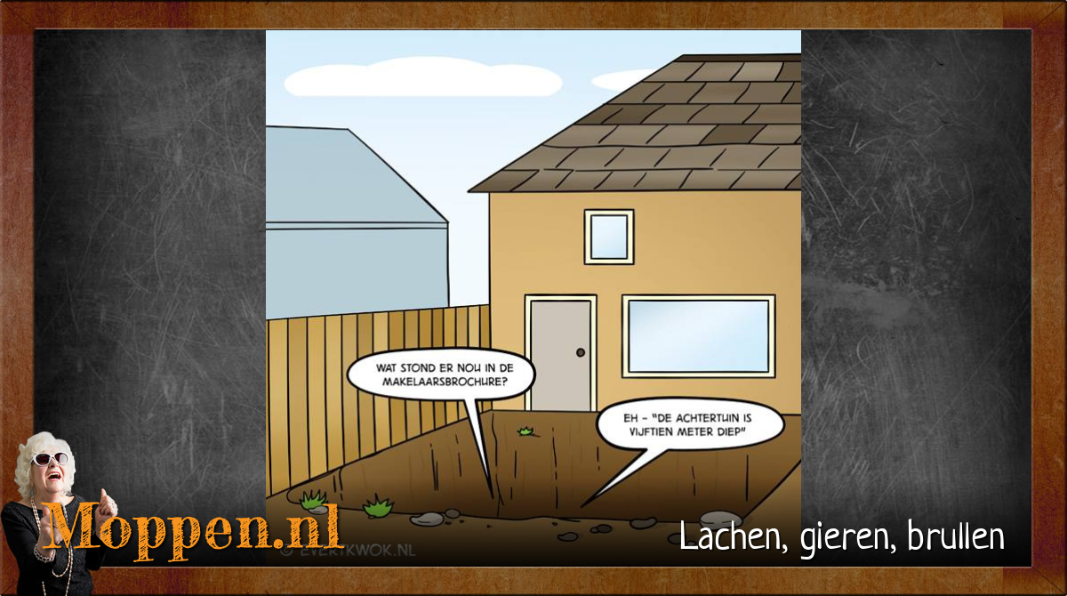 Moppen.nl - Mop: Achtertuin