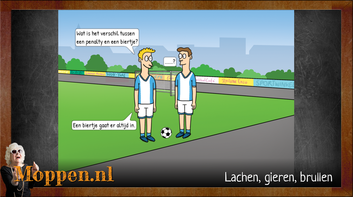 Moppen.nl - Mop: Voetbal en bier
