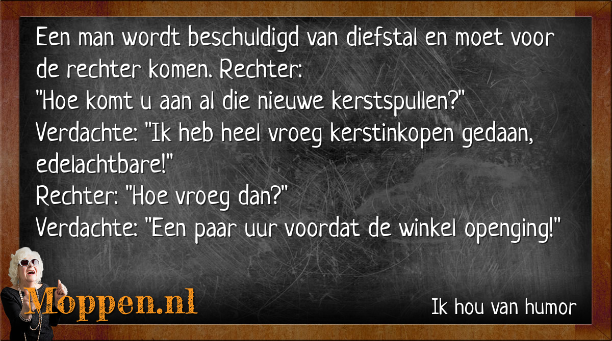 Moppen.nl - Mop: Kerstinkopen